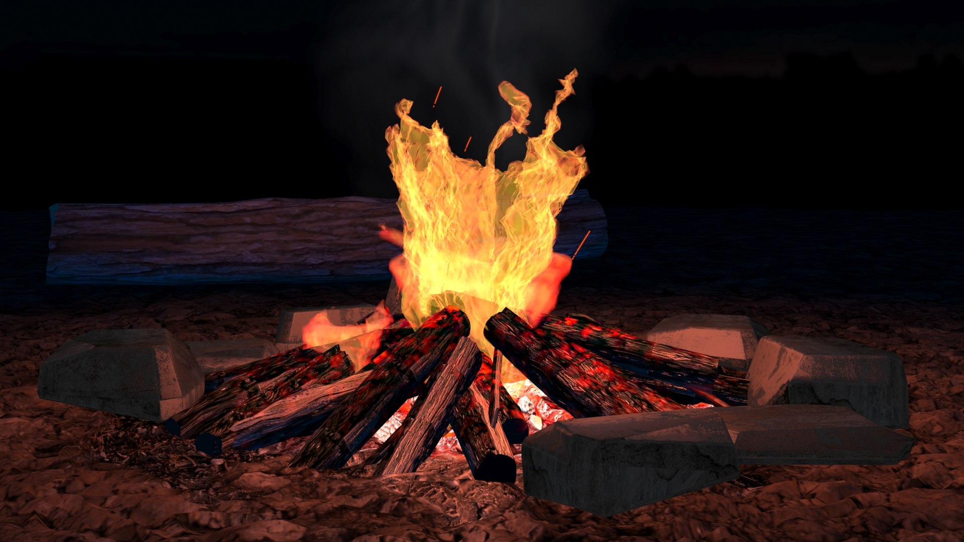 3D Fireplace Spark - TurboSquid 1600999