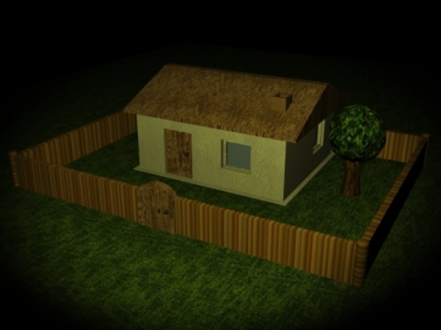 3ds max simple house