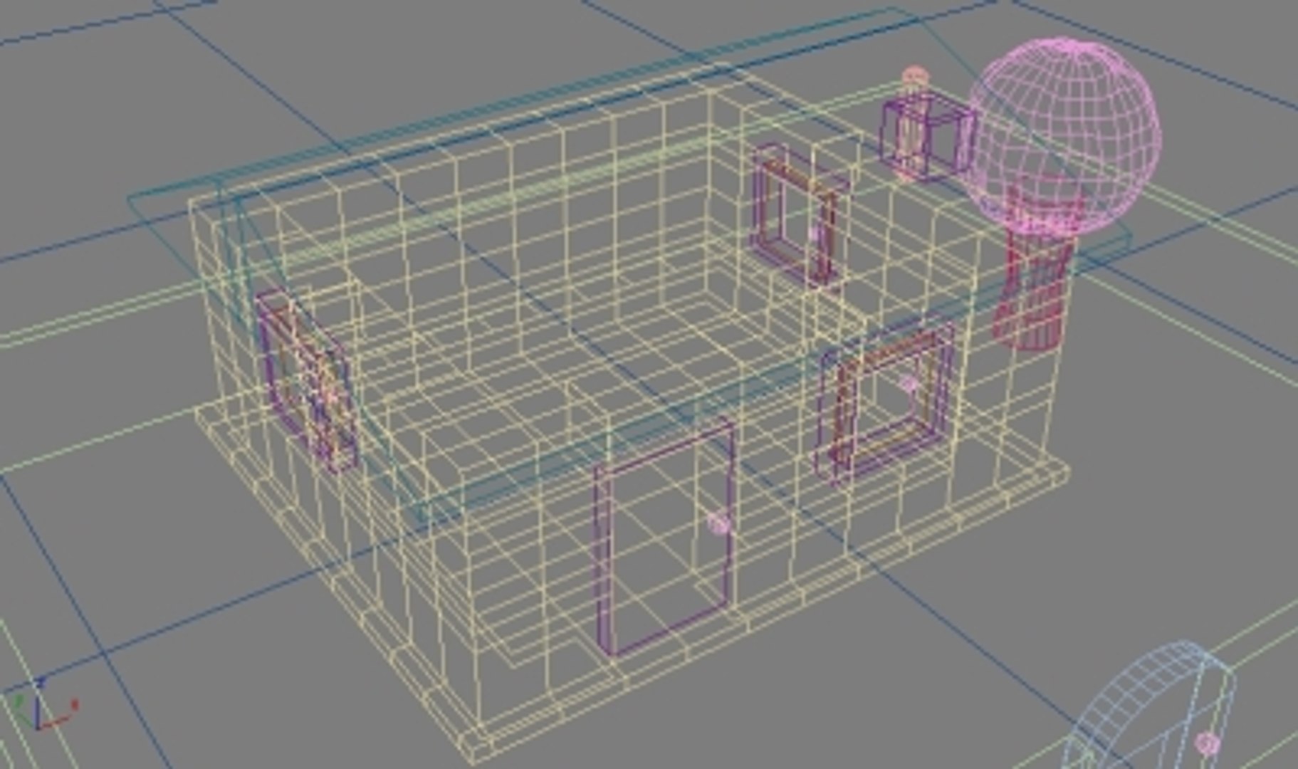 3ds max simple house