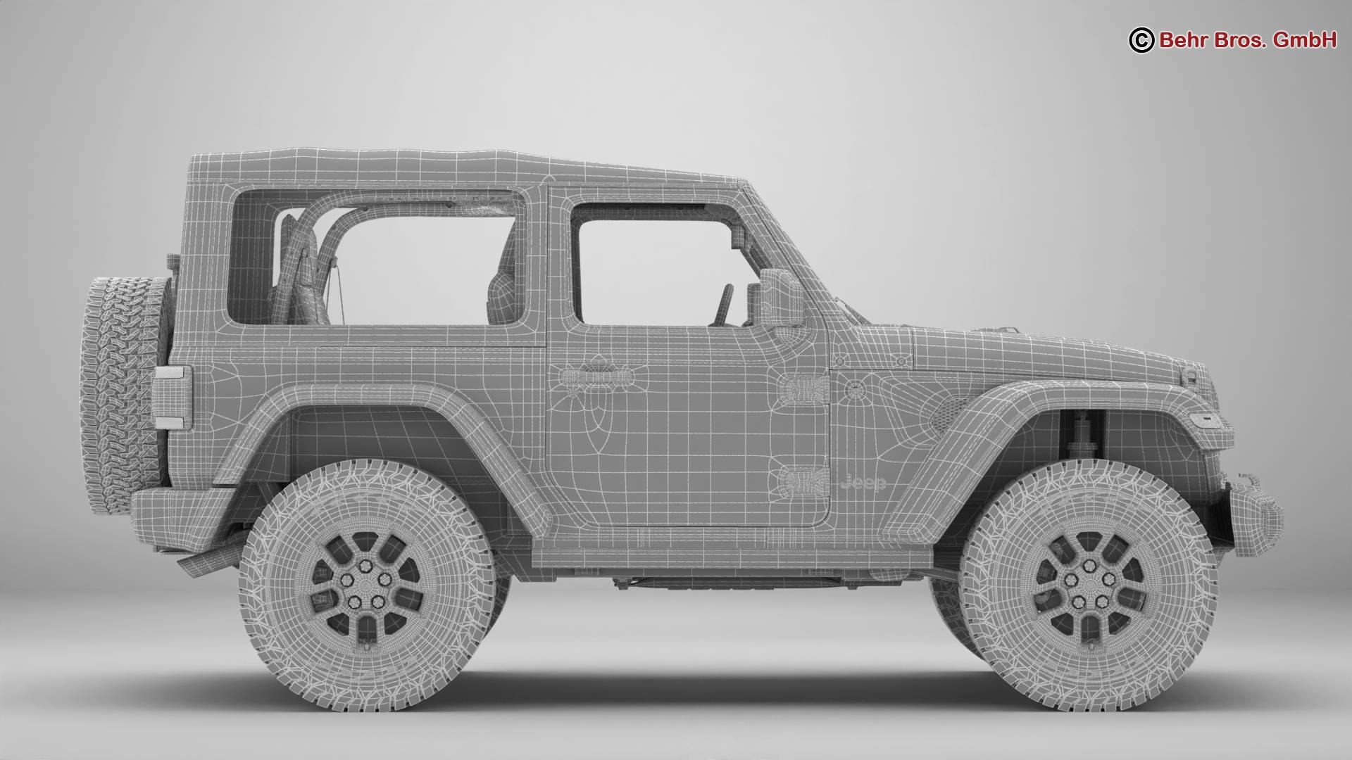 Jeep Wrangler Rubicon 2 Door 2018 3D model - TurboSquid 1882359
