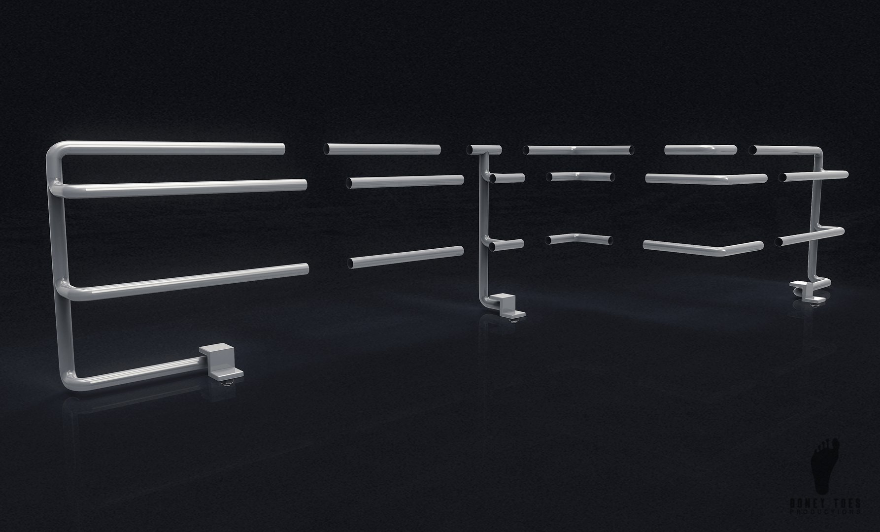 Sci-fi Railing 3D Model - TurboSquid 1270048