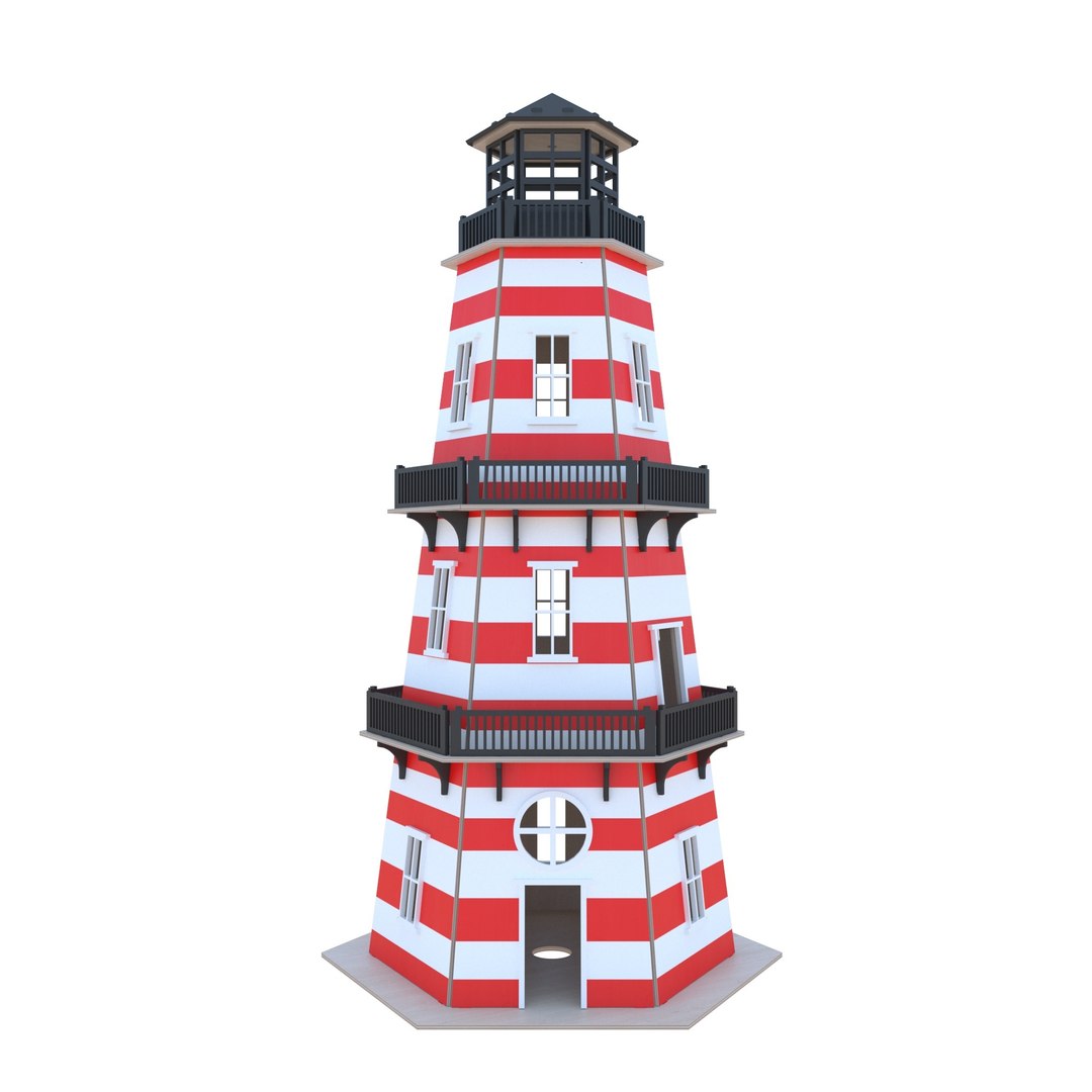 Plywood Lighthouse 3D - TurboSquid 1782182