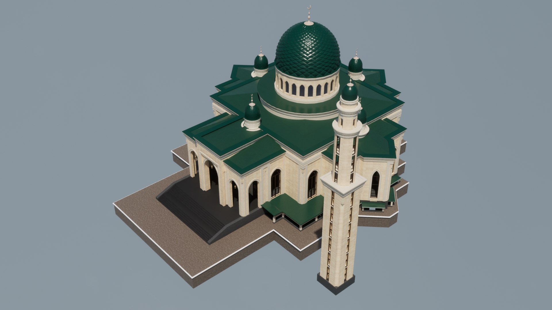 MOSQUE 3D - TurboSquid 1869969