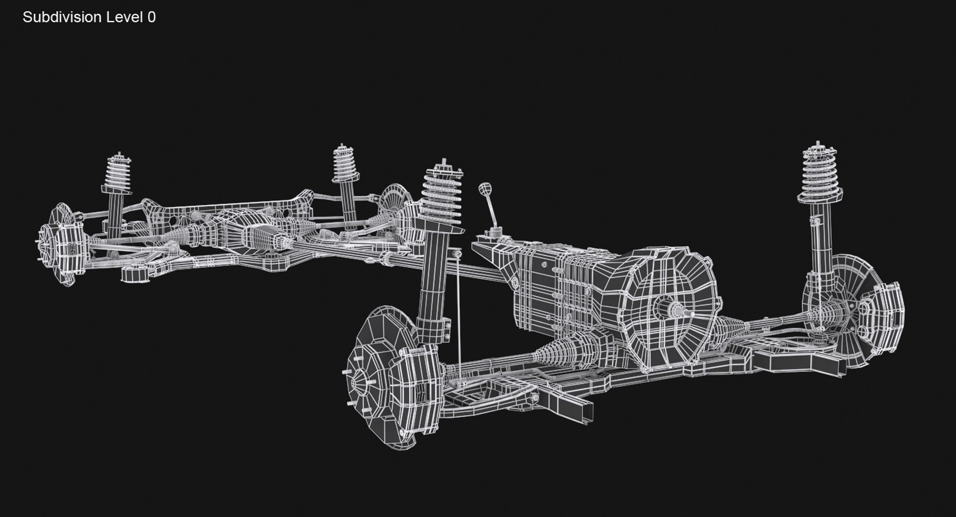 3d Typical 4wd Chassis