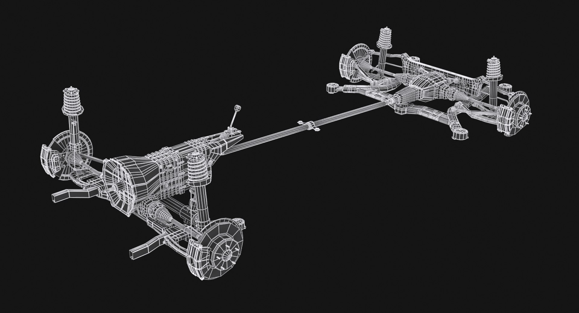 3d Typical 4wd Chassis