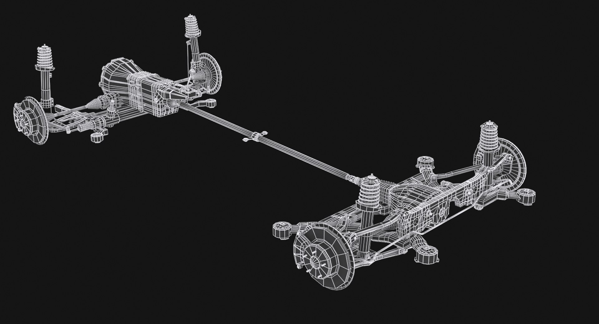 3d Typical 4wd Chassis
