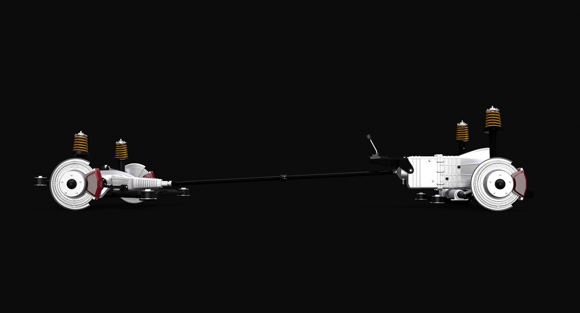 3d Typical 4wd Chassis