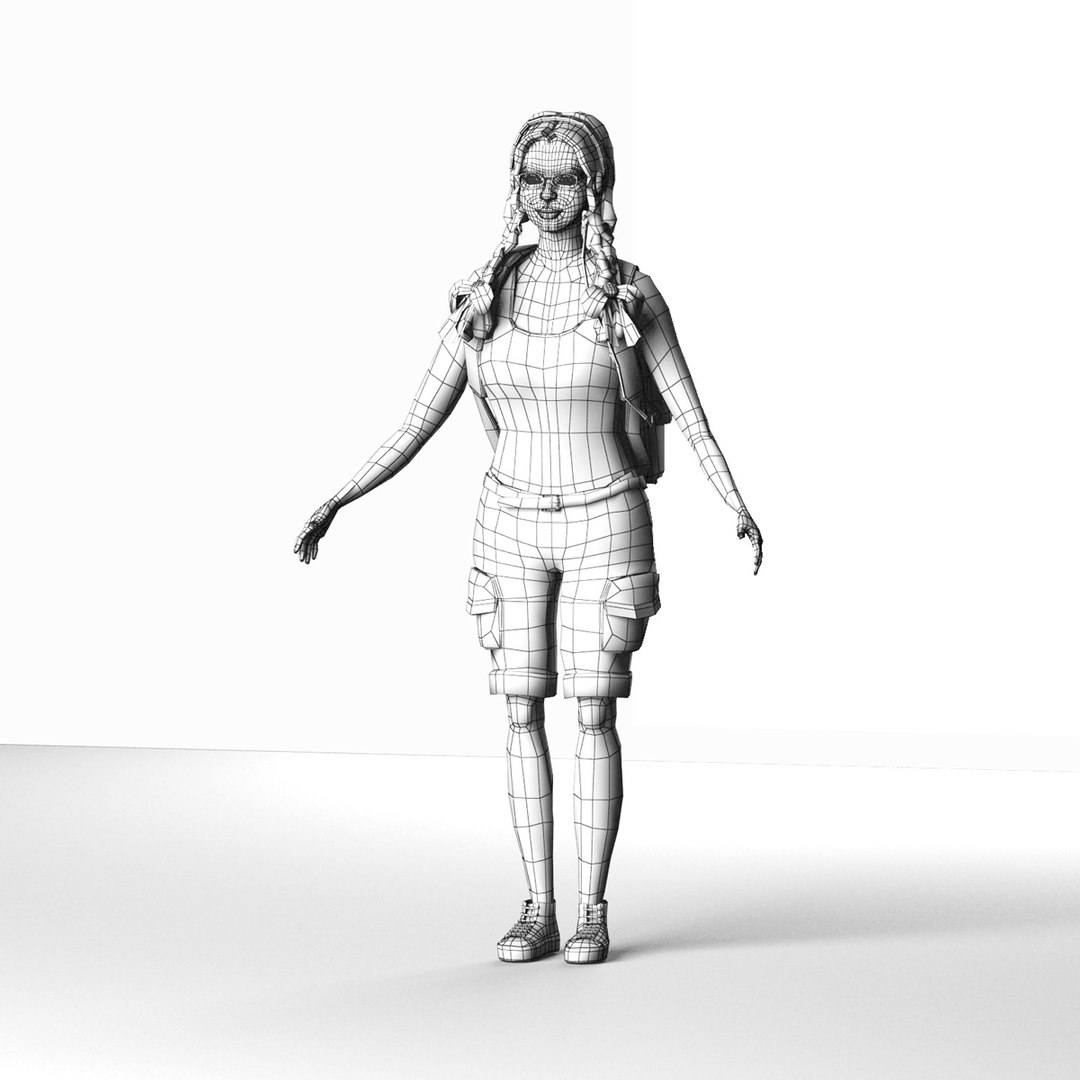 3d Female Human