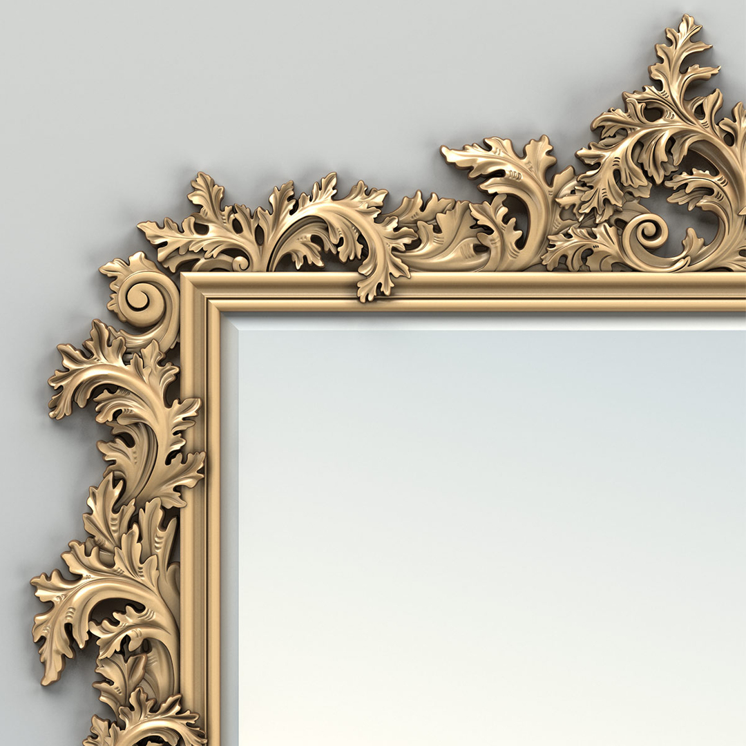 3D Rectangle mirror frame 019 - TurboSquid 1816513