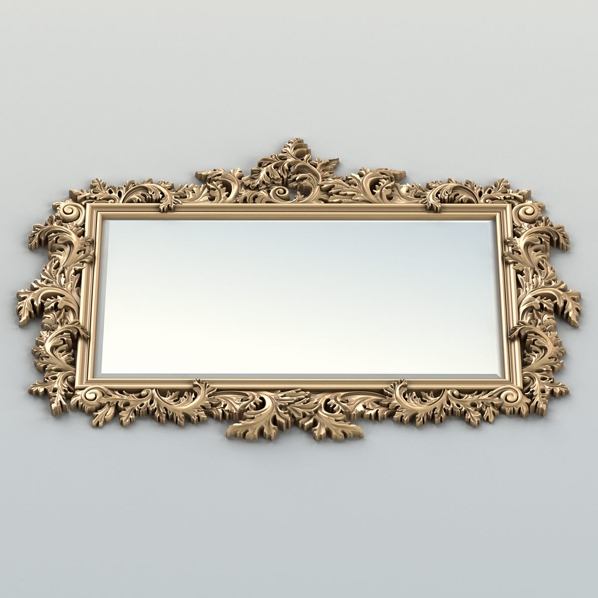 3D Rectangle mirror frame 019 - TurboSquid 1816513