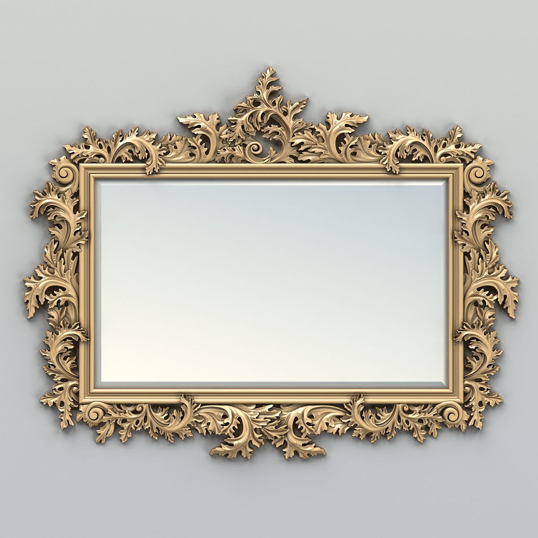 3D Rectangle Mirror Frame 019 - TurboSquid 1816513