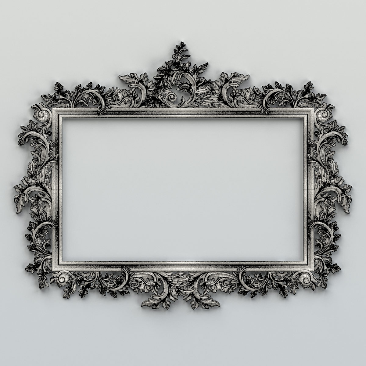 3D Rectangle mirror frame 019 - TurboSquid 1816513