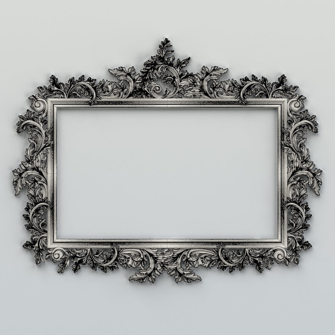 3D Rectangle Mirror Frame 019 - TurboSquid 1816513