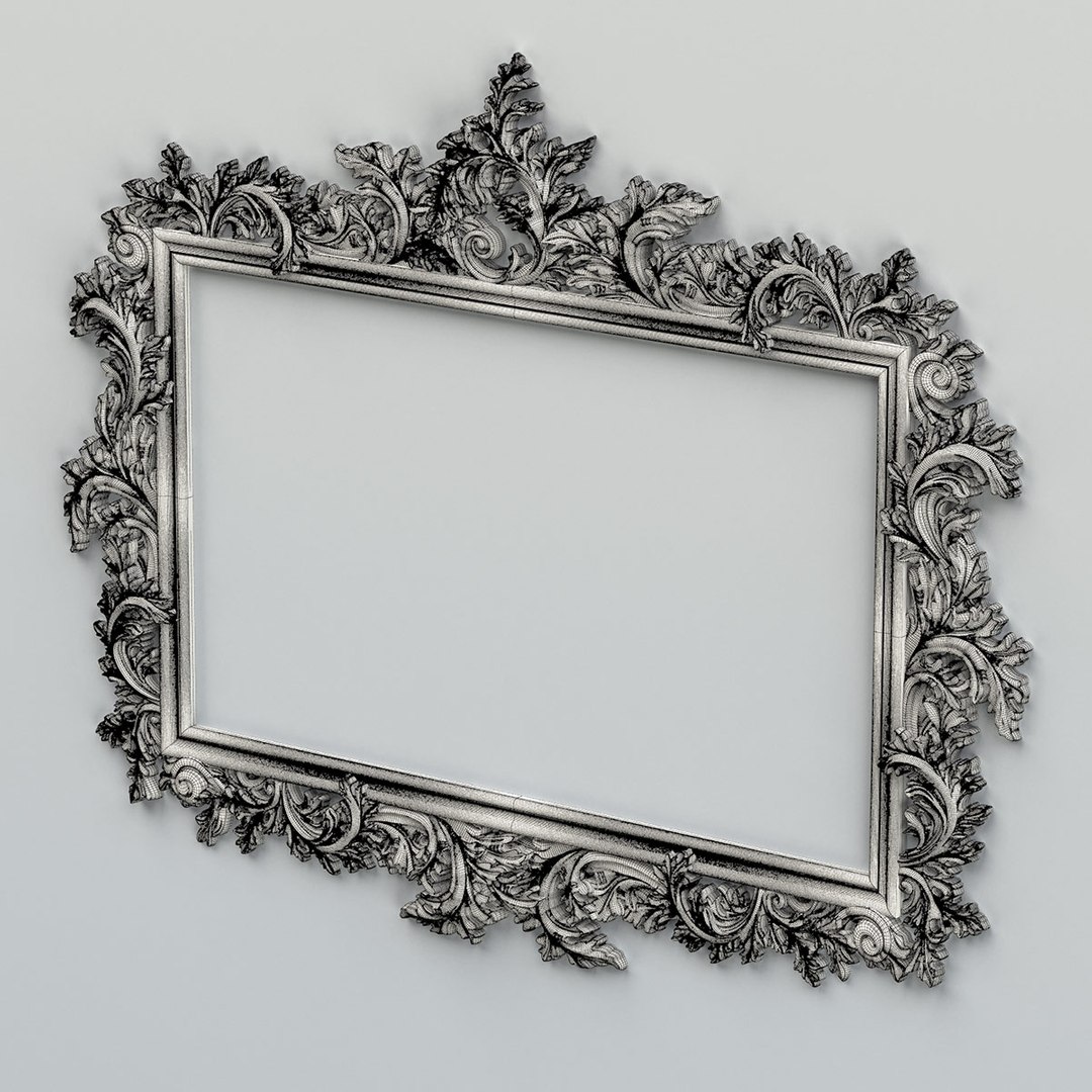 3D Rectangle Mirror Frame 019 - TurboSquid 1816513