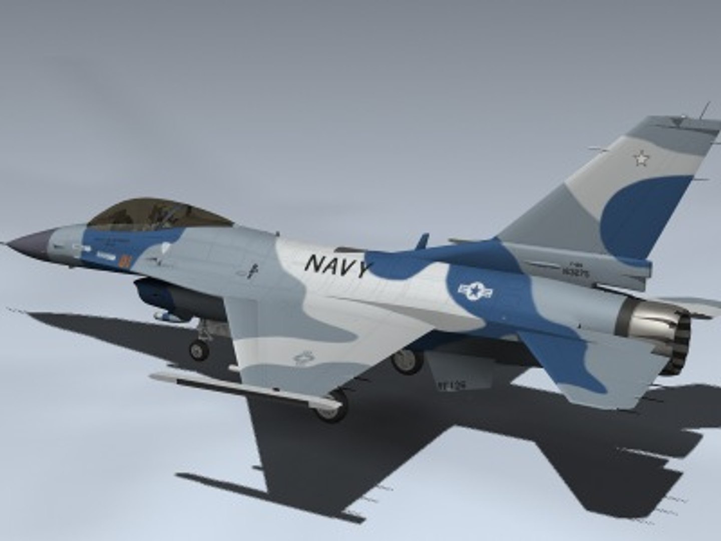 3d F-16n Falcon Navy