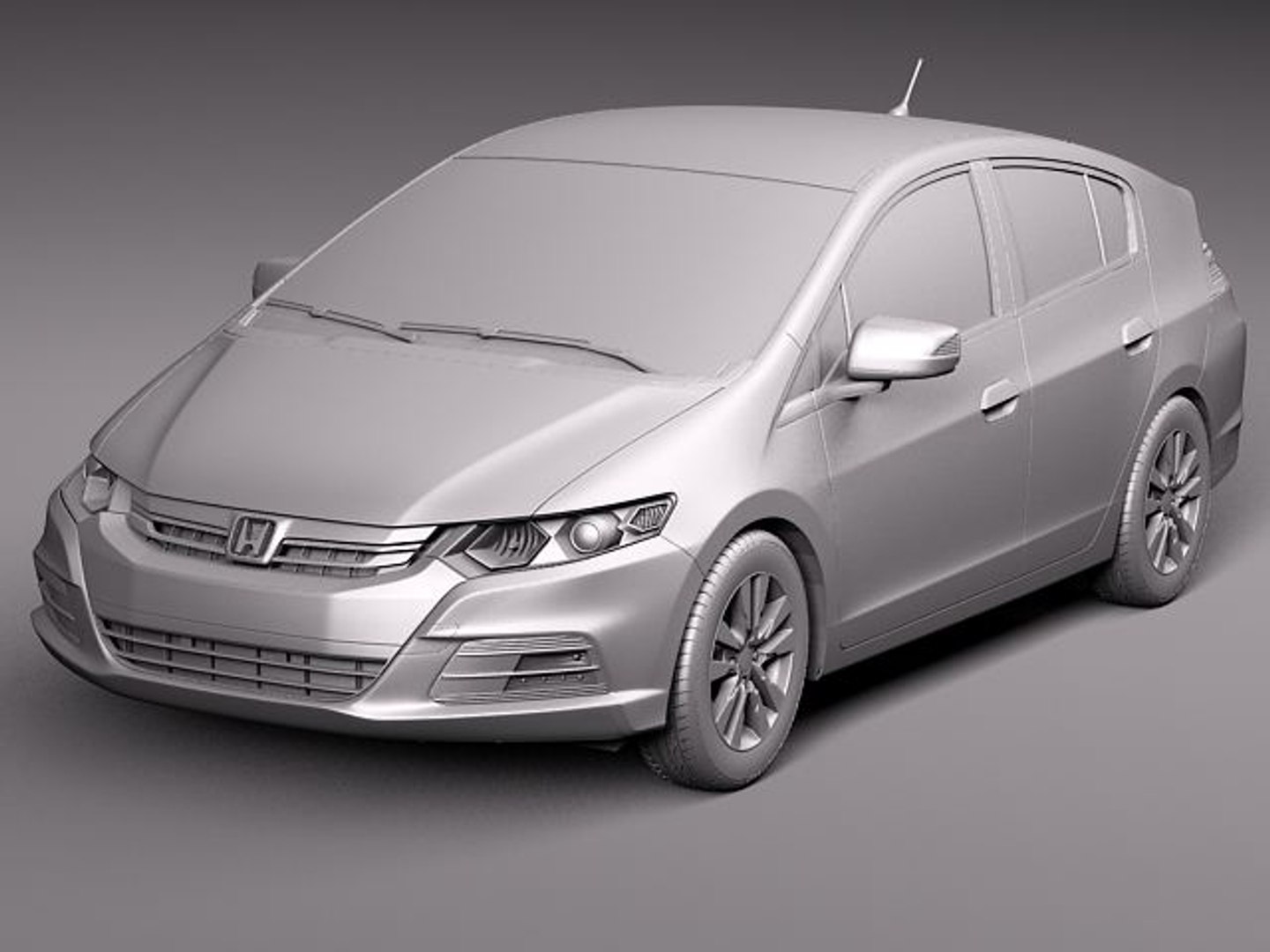 3d Honda Insight 2012 Hybrid Model