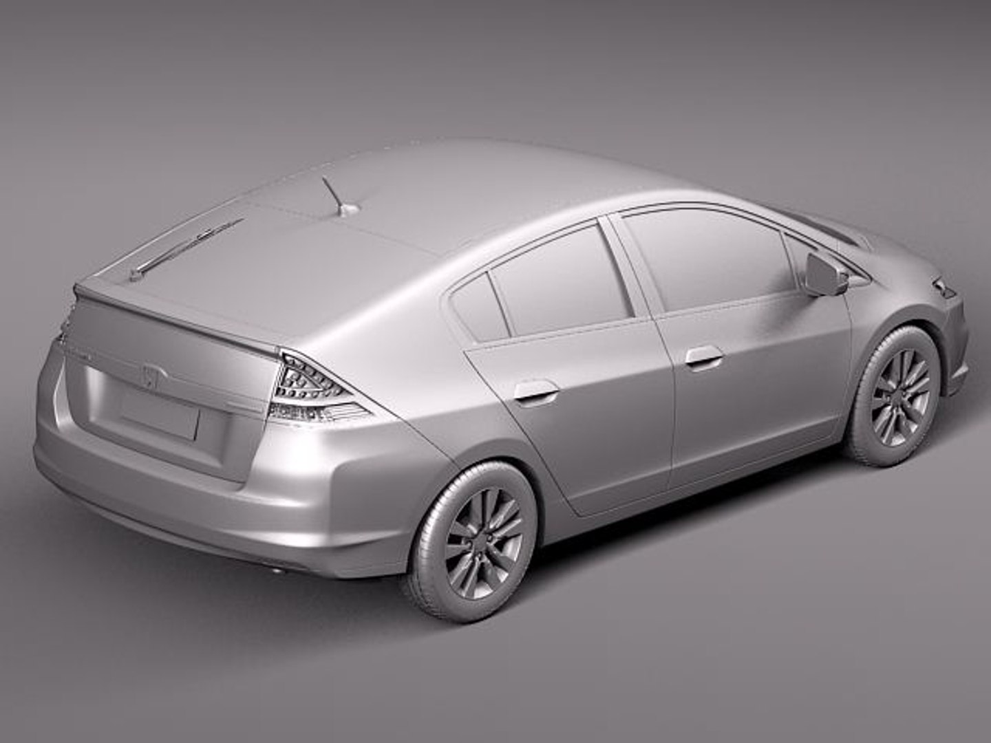 3d Honda Insight 2012 Hybrid Model