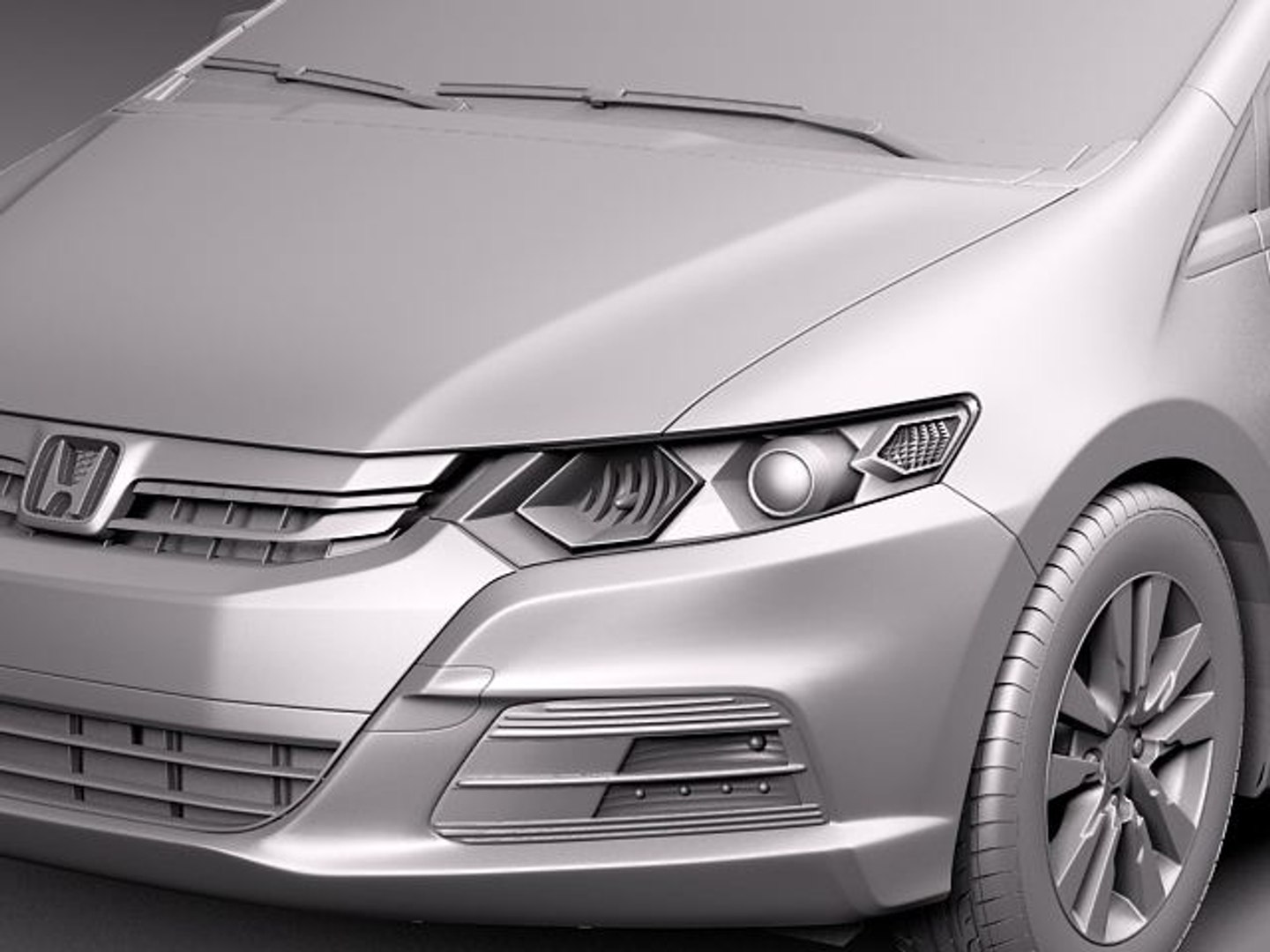 3d Honda Insight 2012 Hybrid Model
