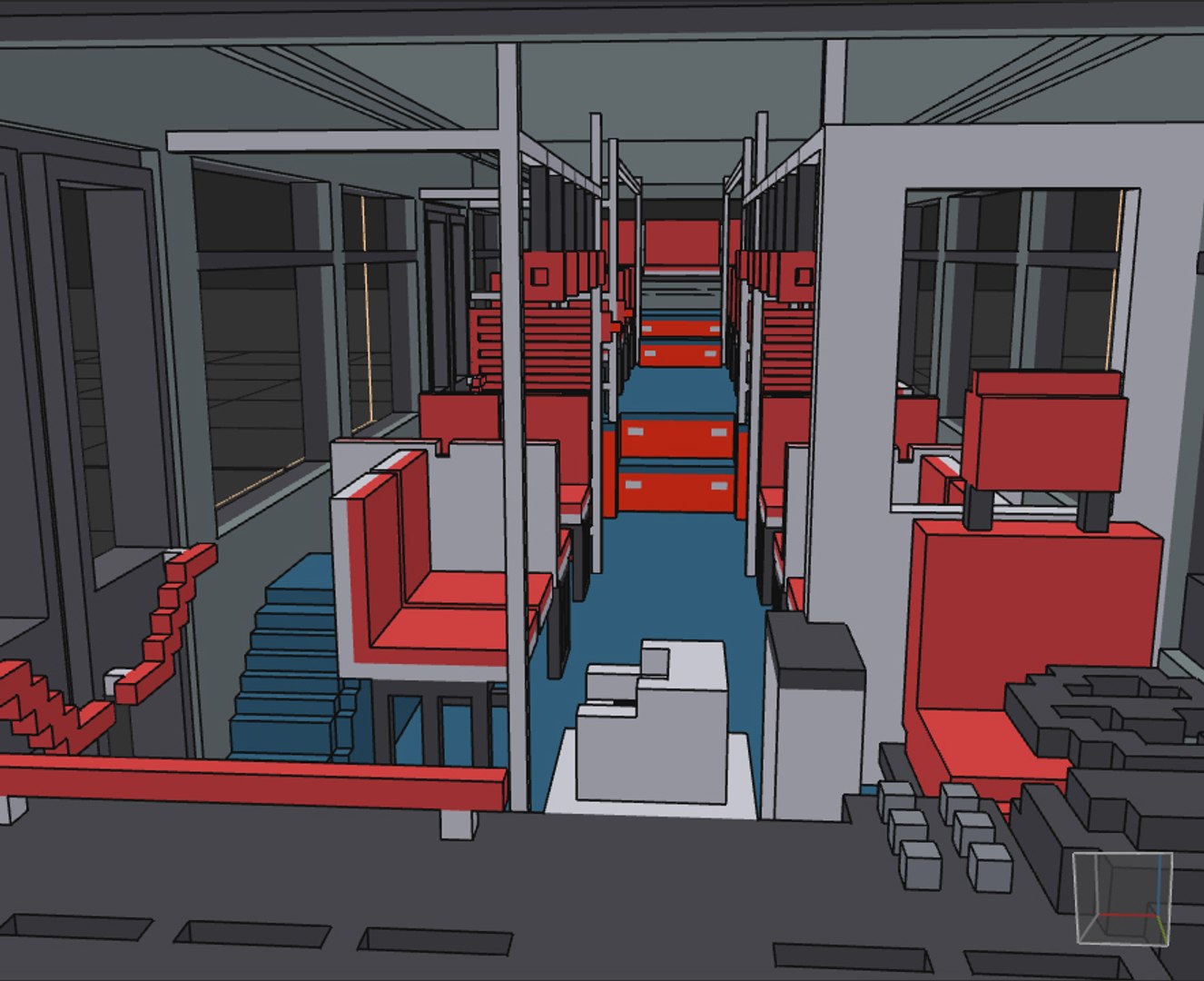 3D Voxel City Bus - TurboSquid 1401705