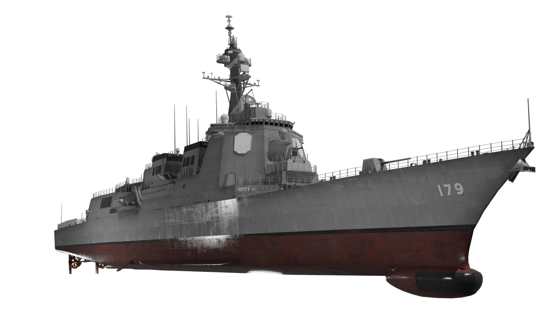 JMSDF Maya Class Guild Missile Destroyer 3D - TurboSquid 2163586