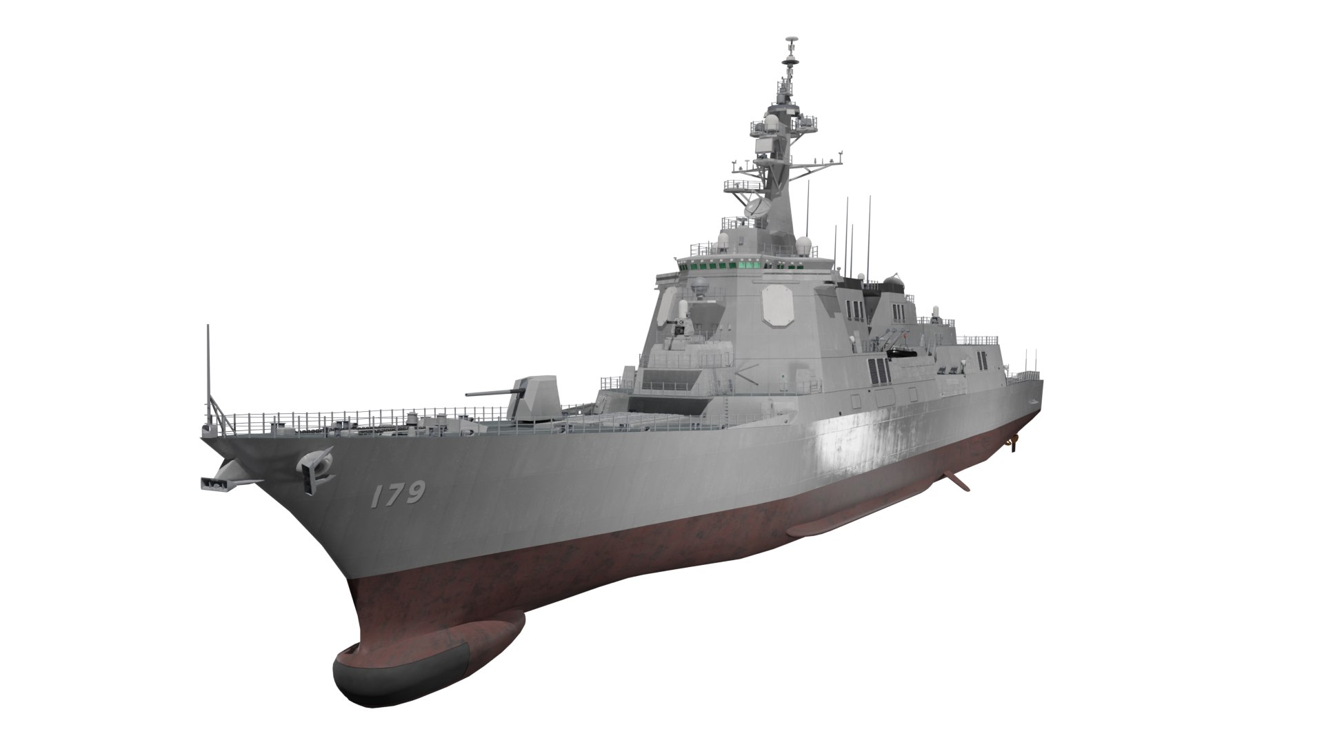 JMSDF Maya class guild missile destroyer 3D - TurboSquid 2163586