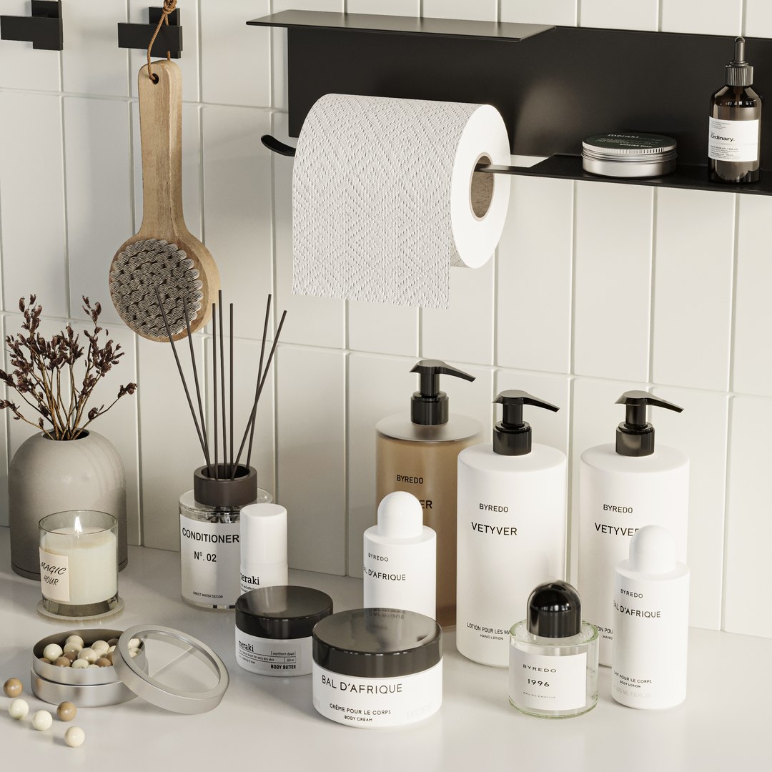 3D model Bathroom accessories 34 - TurboSquid 2135322