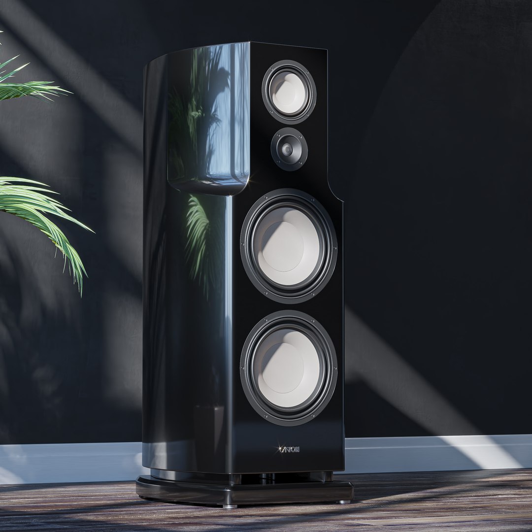 Canton Reference 1K Piano Gloss Black model - TurboSquid 2112793