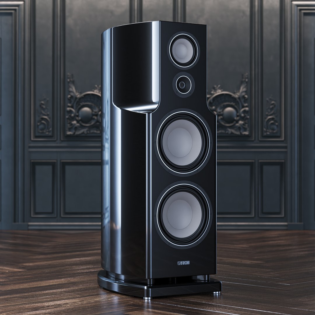 Canton Reference 1K Piano Gloss Black model - TurboSquid 2112793