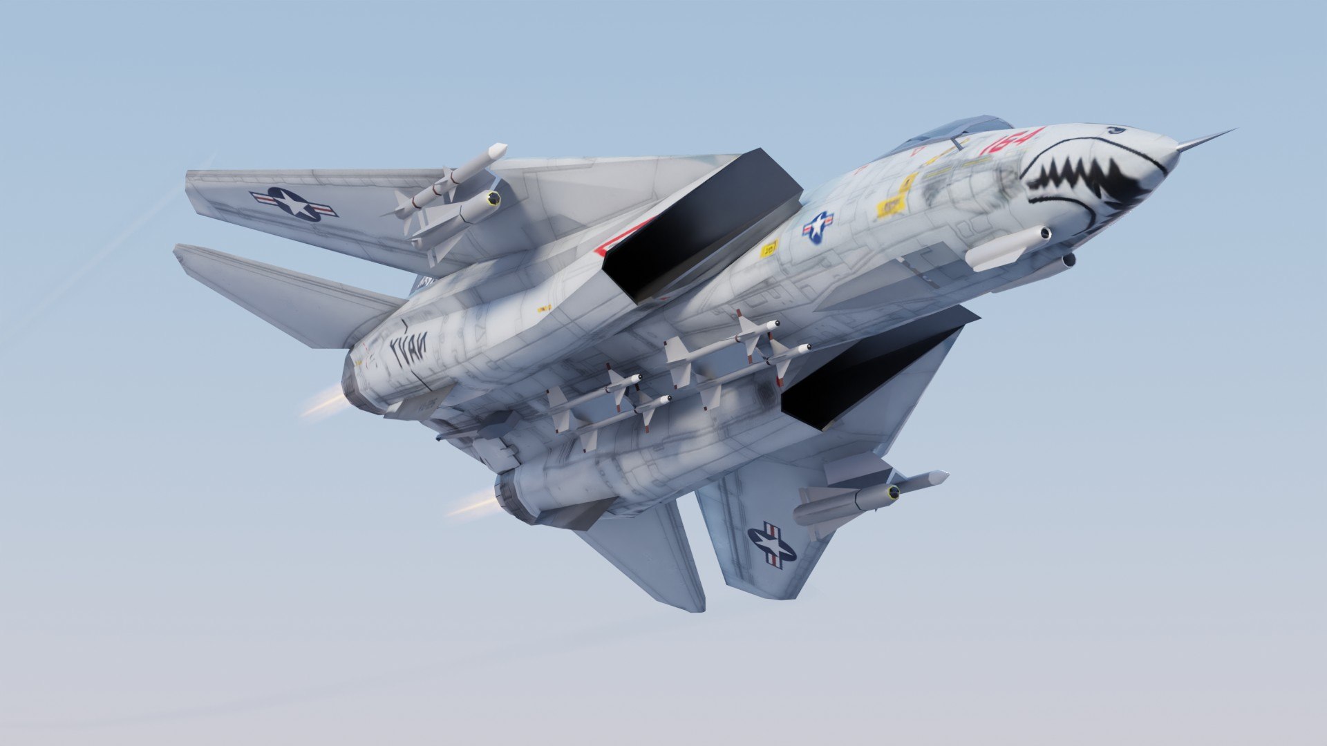 3D Grumman F-14 Tomcat Lowpoly Jet Fighter - TurboSquid 1871050