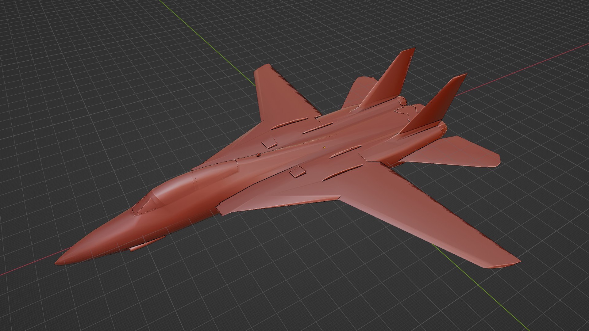 3D Grumman F-14 Tomcat Lowpoly Jet Fighter - TurboSquid 1871050