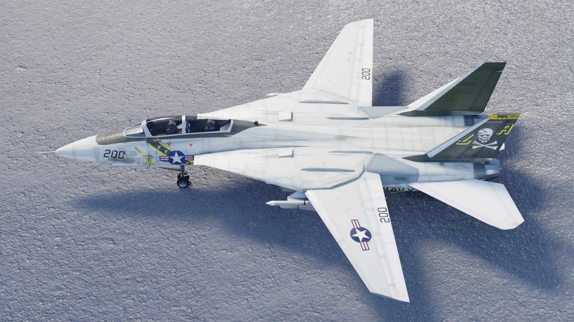 3D Grumman F-14 Tomcat Lowpoly Jet Fighter - TurboSquid 1871050