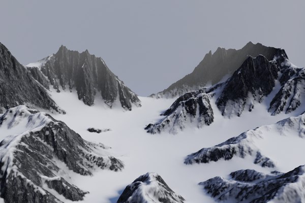 Snow Mountain Blender Models for Download | TurboSquid