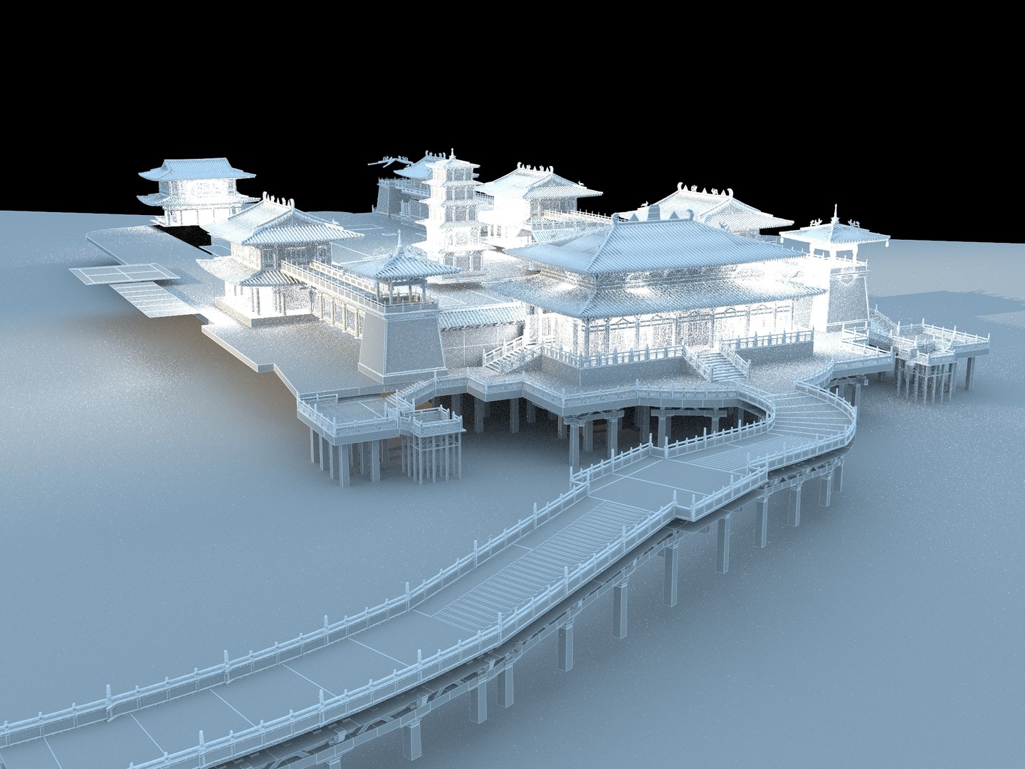 Chinese Ancient Palace 3D - TurboSquid 1995152