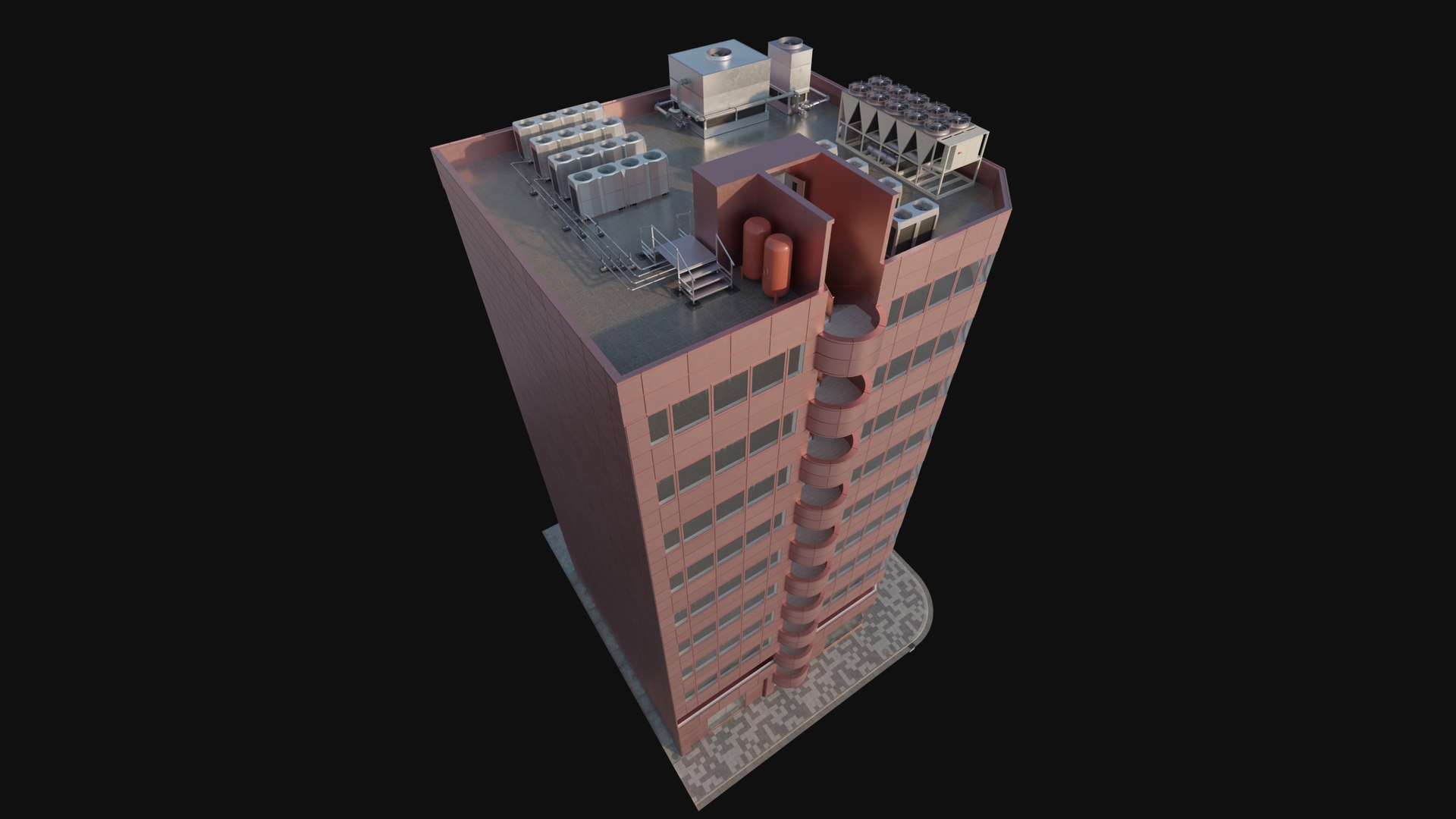 Asian In\Out Building B18 Model - TurboSquid 2092725