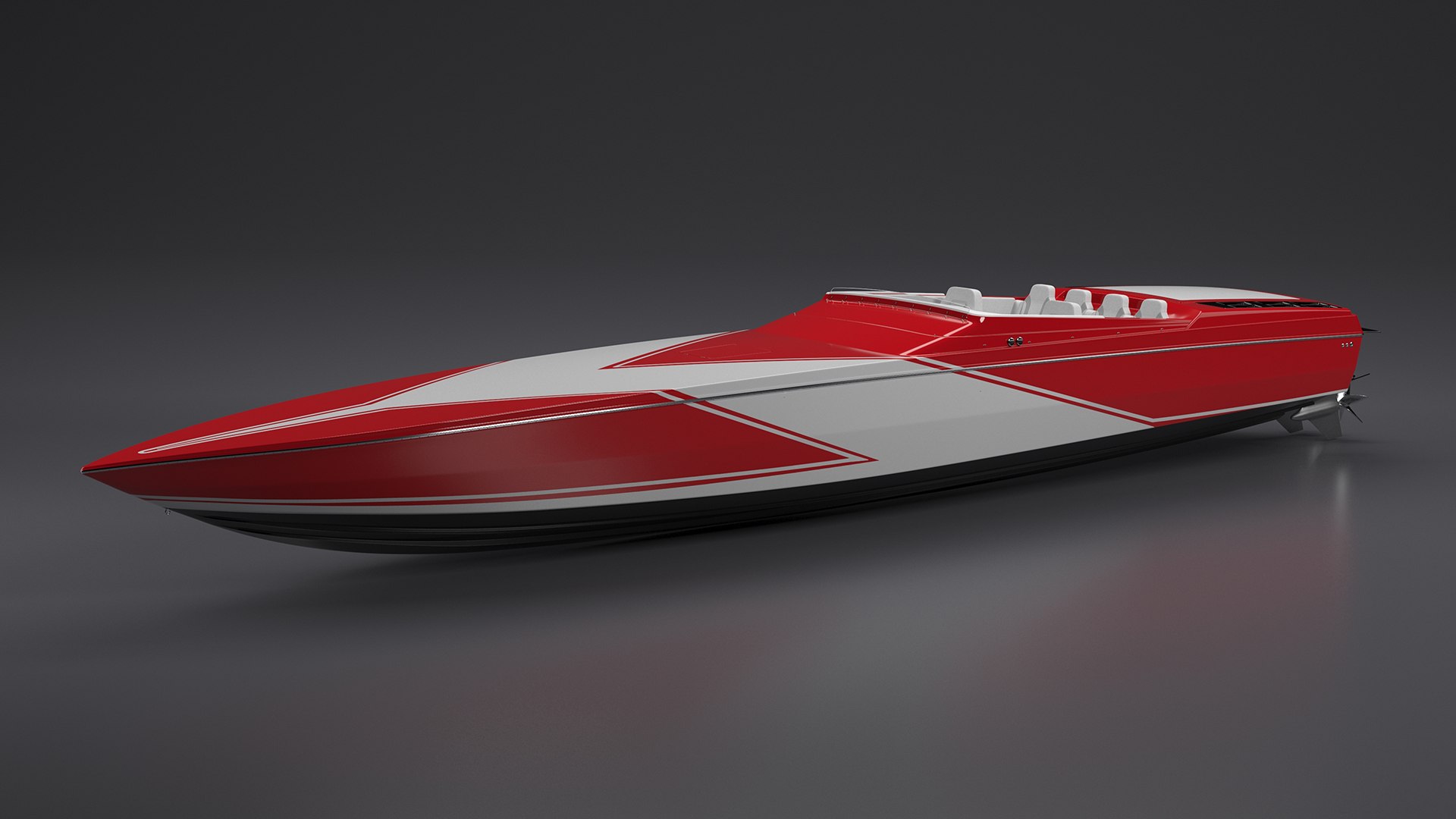 3D Speedboat Red Model - TurboSquid 2284526