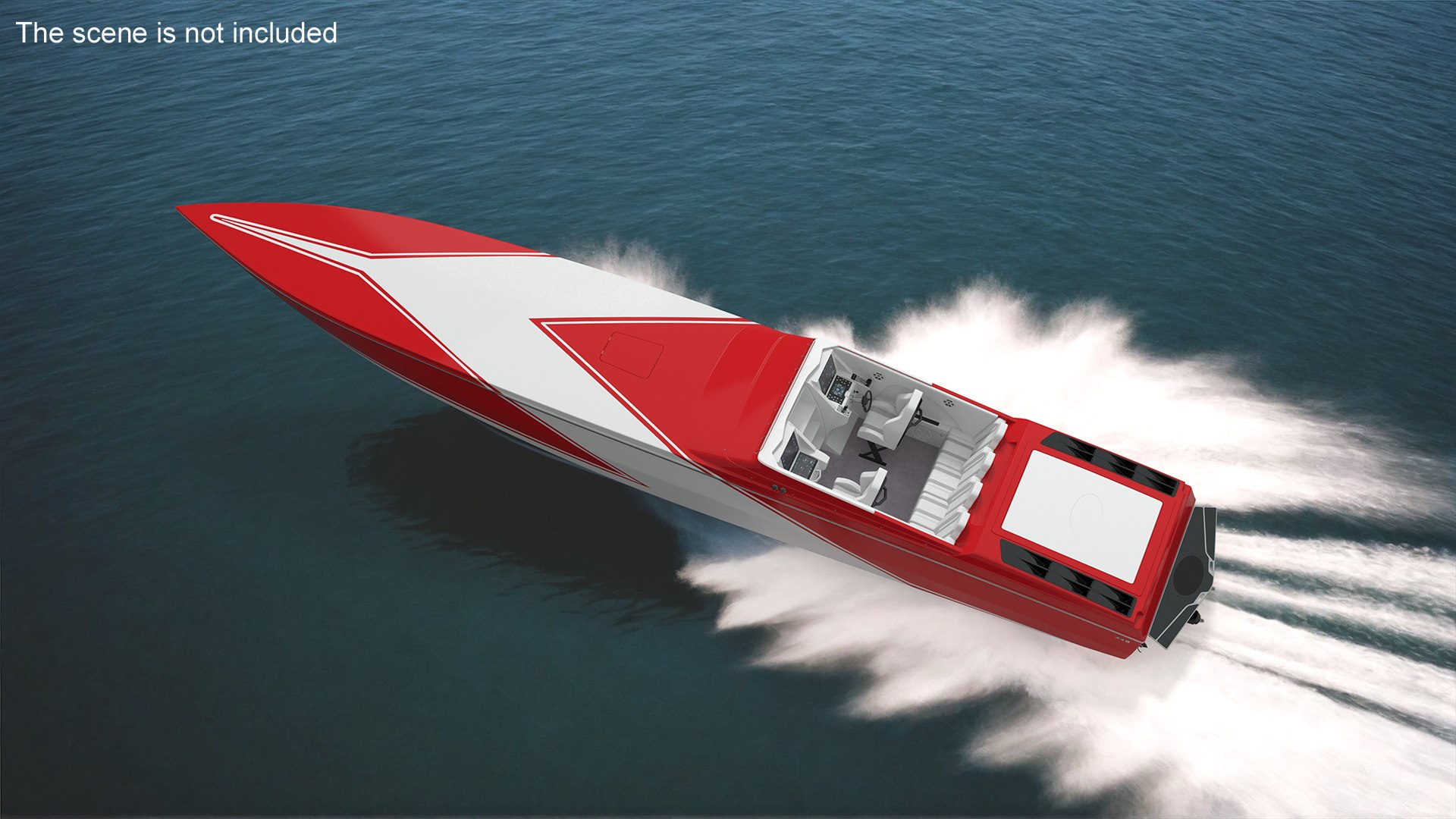 3D Speedboat Red Model - TurboSquid 2284526