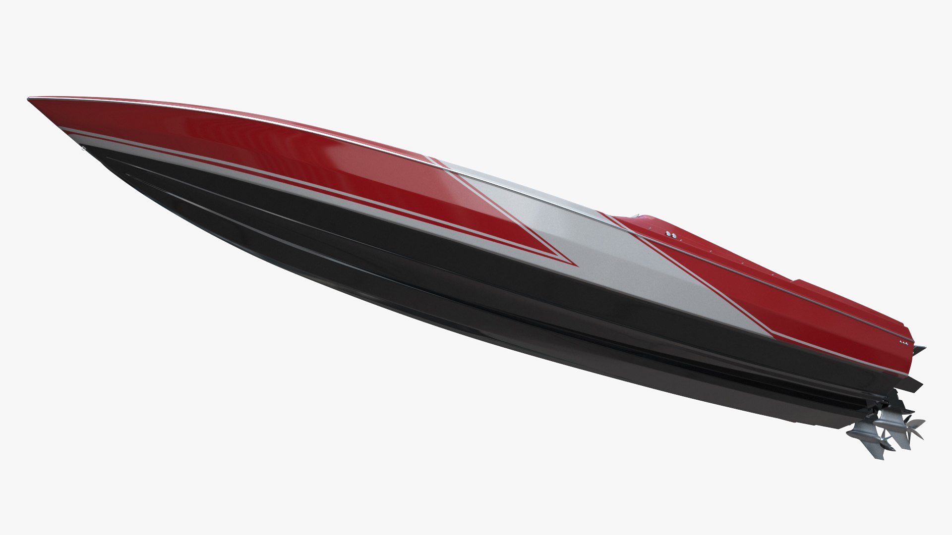 3D Speedboat Red Model - TurboSquid 2284526