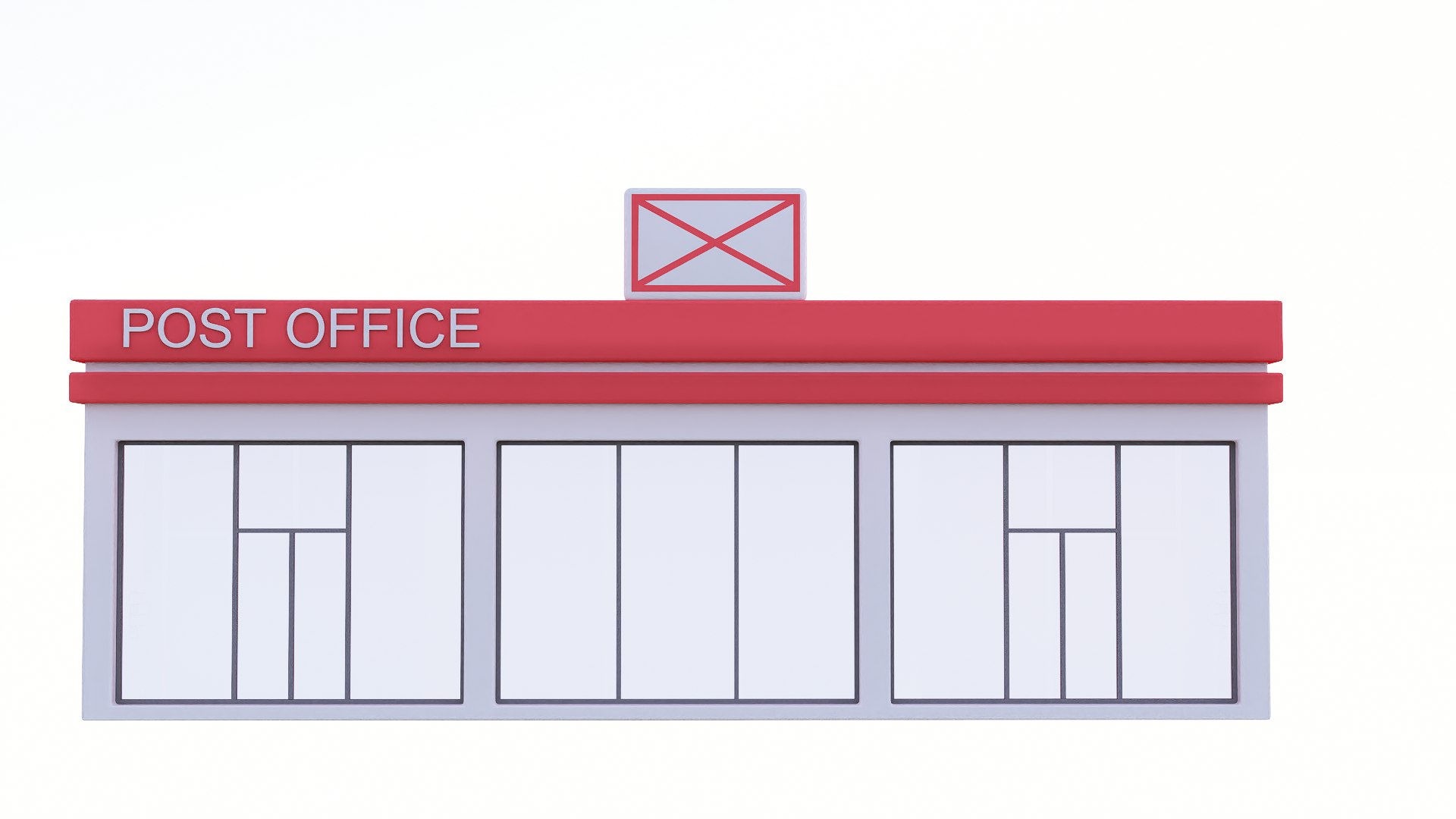 3D Post Office Model - TurboSquid 2270550