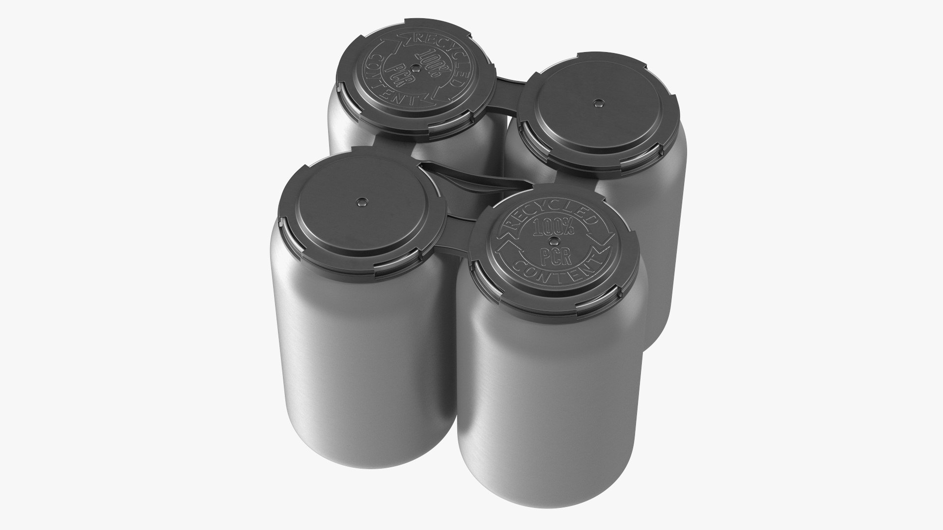 3D model Reusable 4 Pack Soda Can Plastic Holder - TurboSquid 2139752
