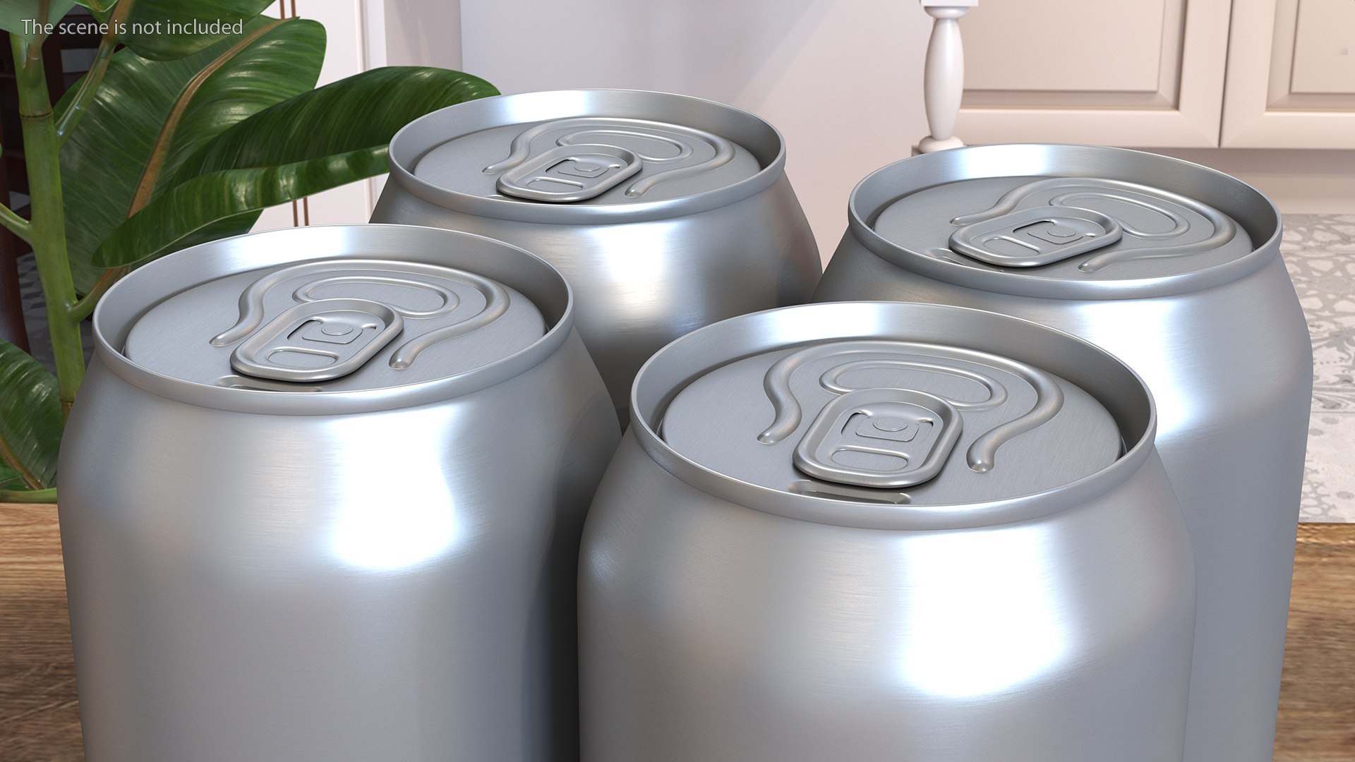 3D model Reusable 4 Pack Soda Can Plastic Holder - TurboSquid 2139752