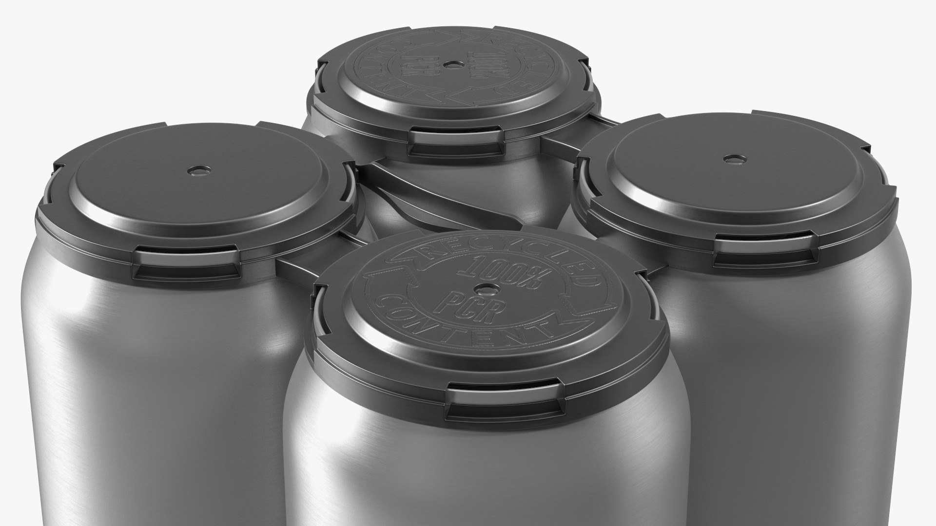 3D model Reusable 4 Pack Soda Can Plastic Holder - TurboSquid 2139752