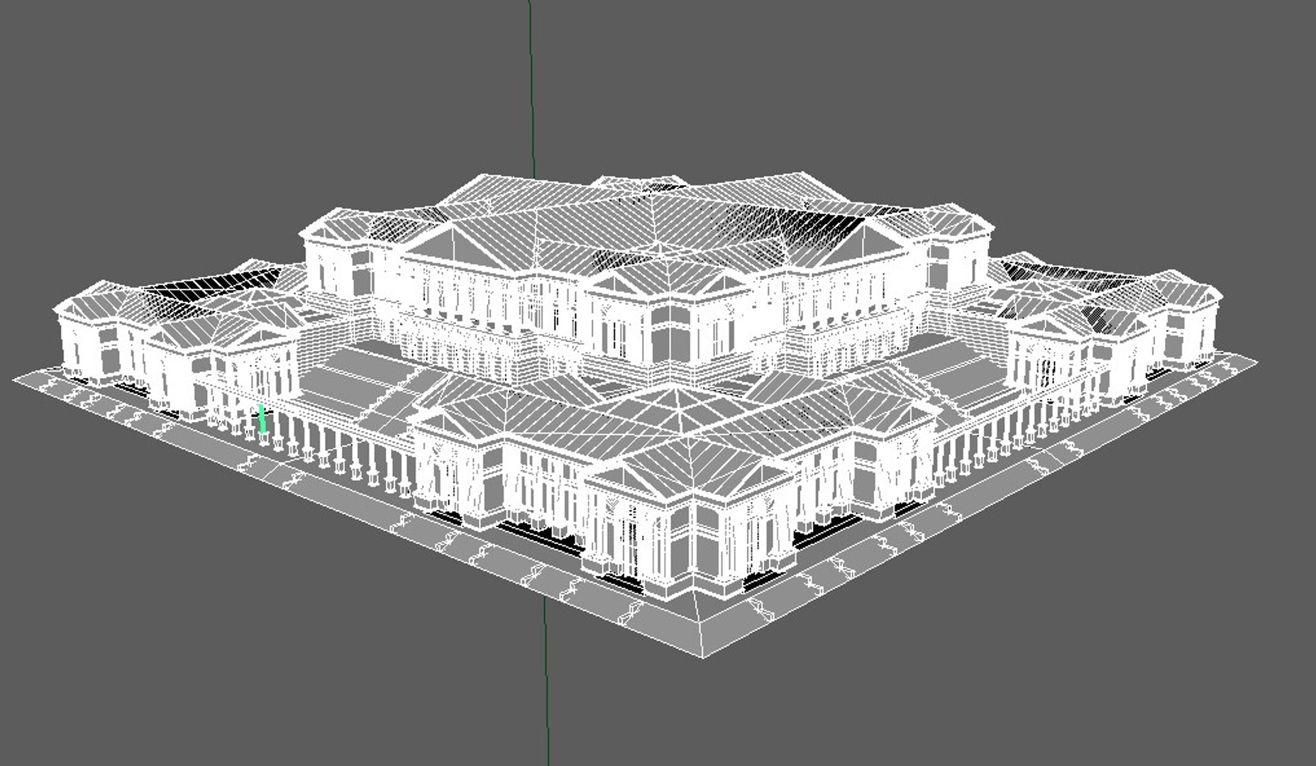 Classic Building Architectural 3D Model - TurboSquid 1509997