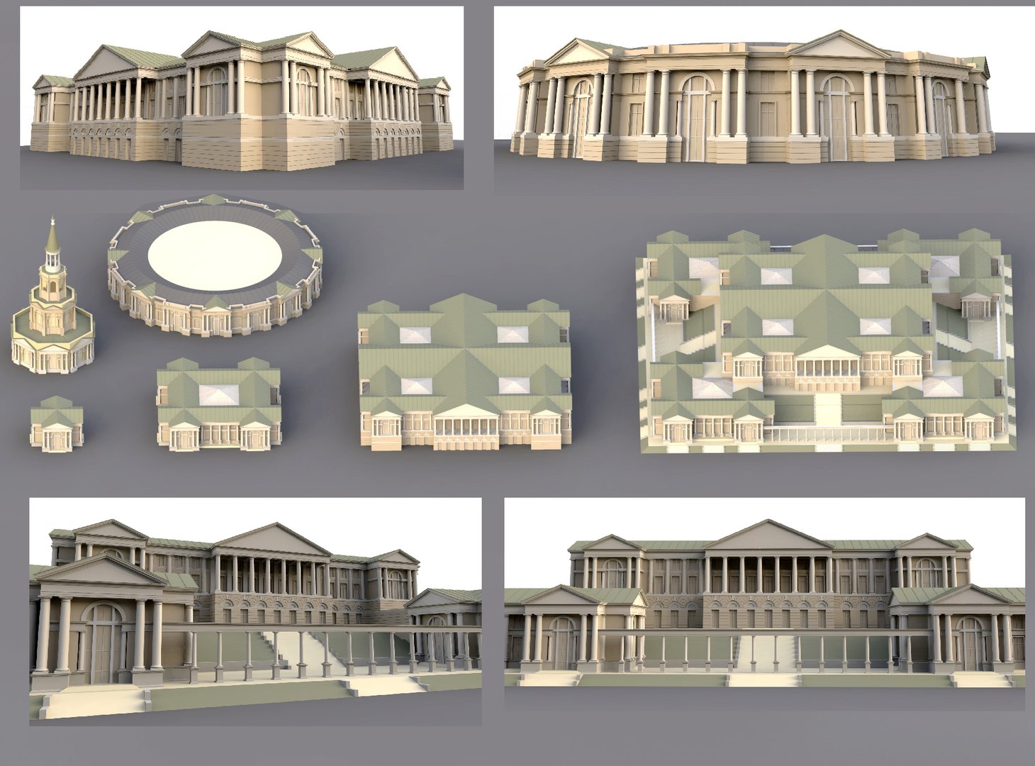 Classic building architectural 3D model - TurboSquid 1509997