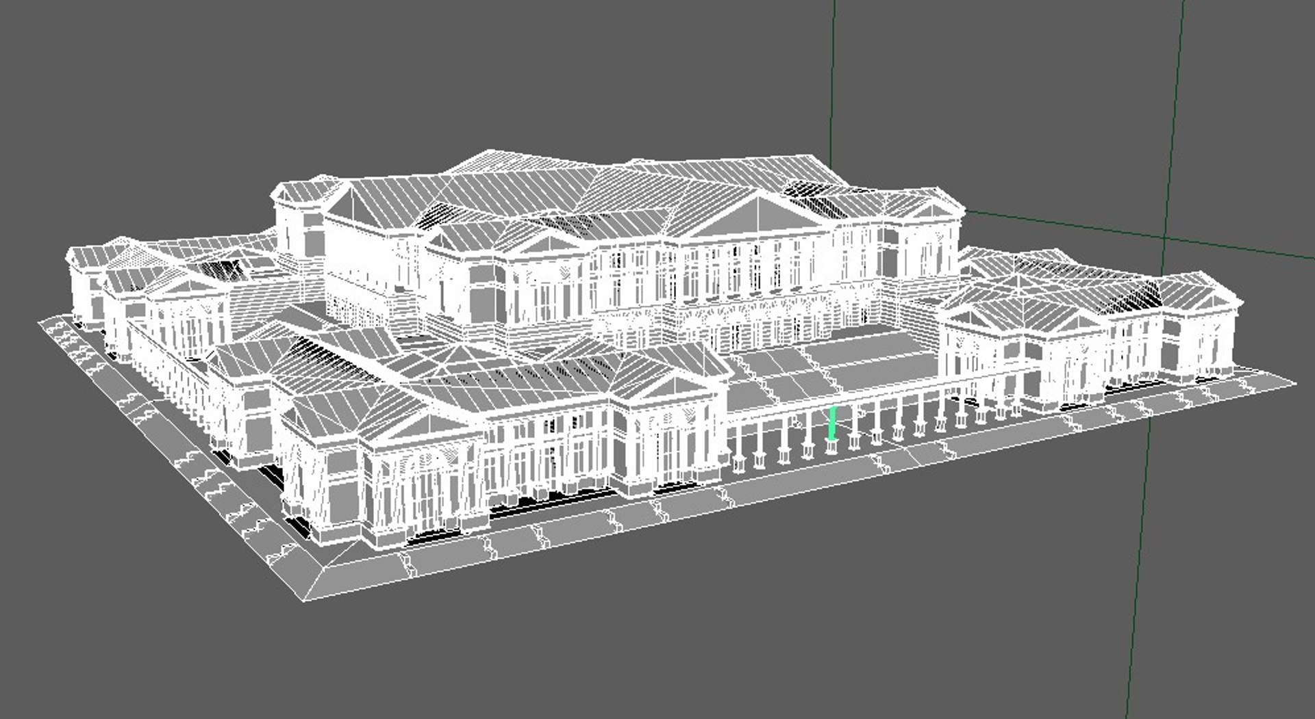 Classic Building Architectural 3D Model - TurboSquid 1509997