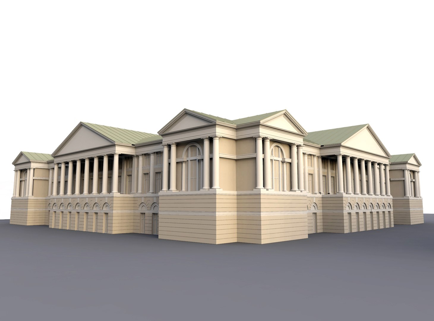 Classic building architectural 3D model - TurboSquid 1509997