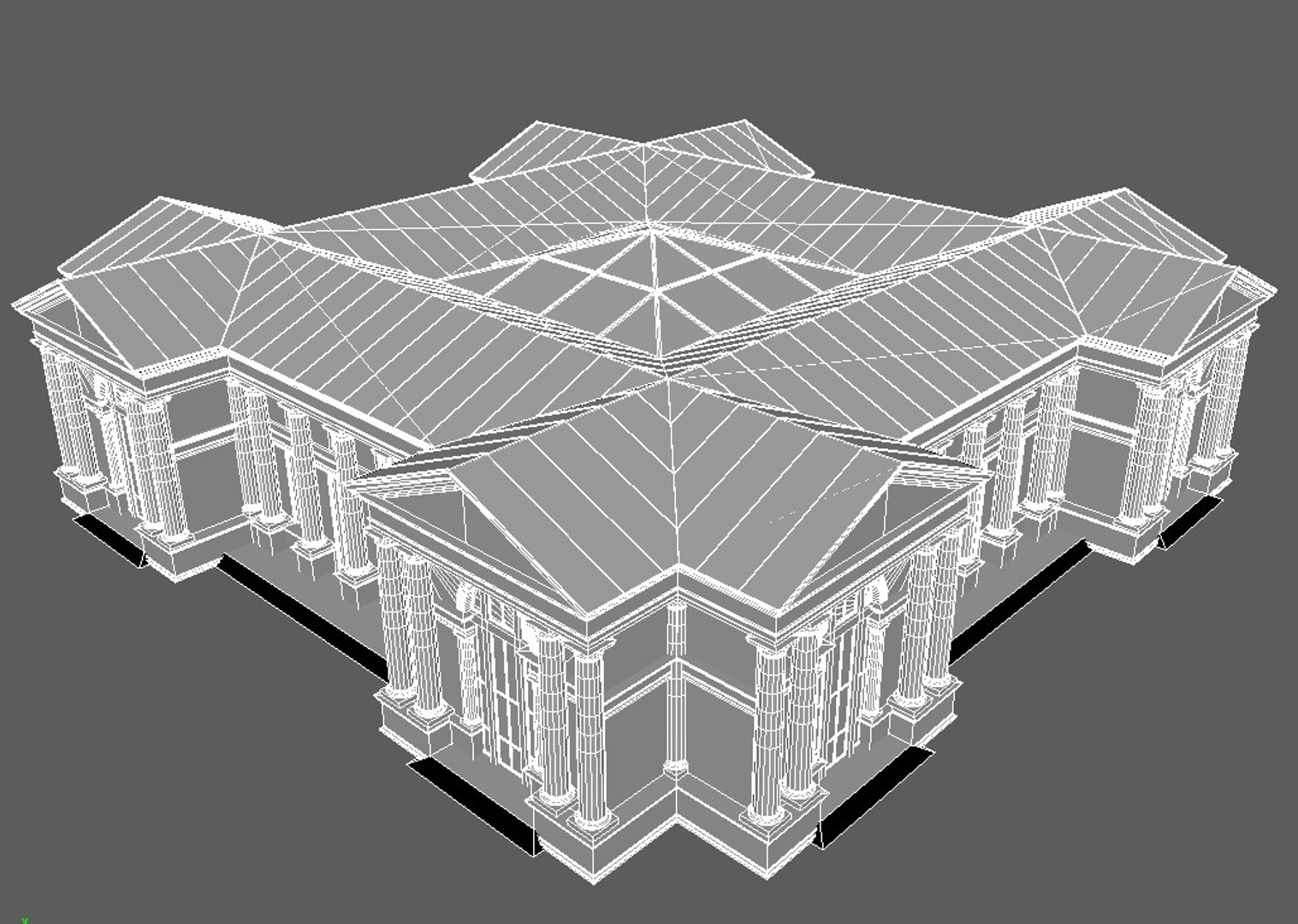 Classic building architectural 3D model - TurboSquid 1509997