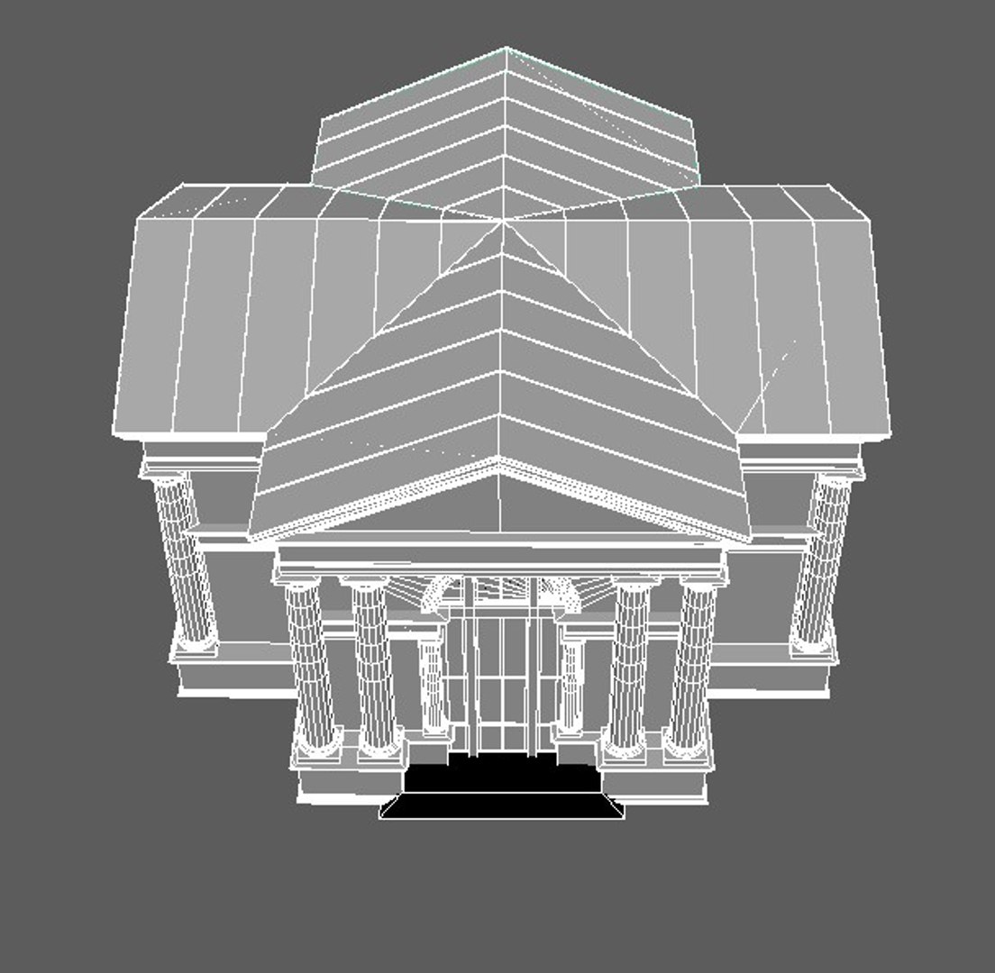 Classic building architectural 3D model - TurboSquid 1509997