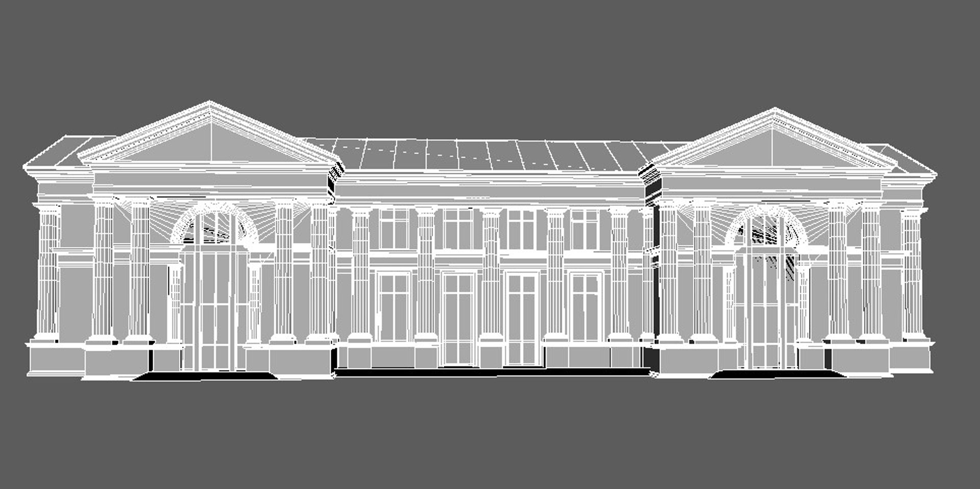 Classic building architectural 3D model - TurboSquid 1509997