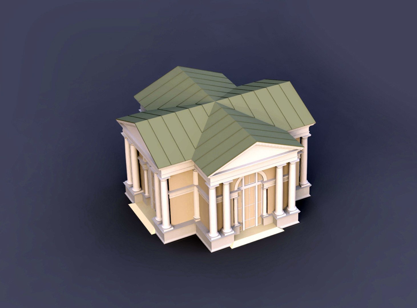 Classic building architectural 3D model - TurboSquid 1509997