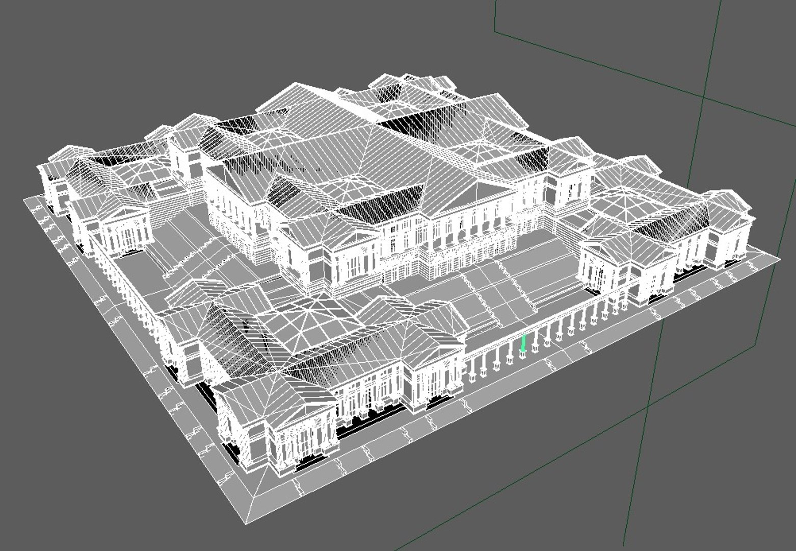 Classic Building Architectural 3D Model - TurboSquid 1509997